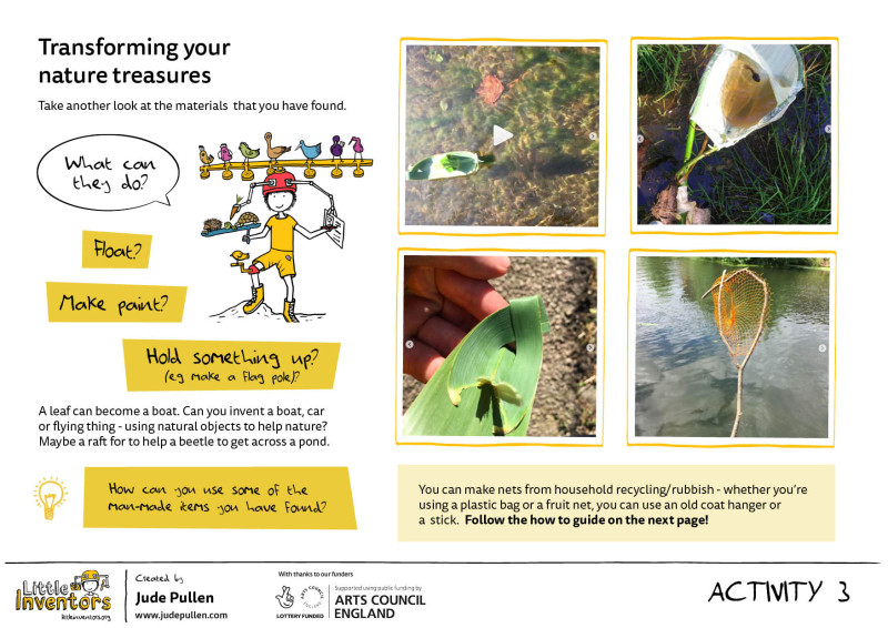 Create an invention using things found in nature to help nature ...